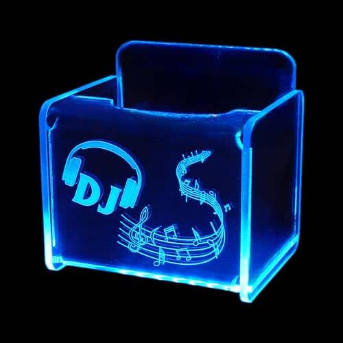 Amazon.com: LED Glowing Tip Box- DJ MUSIC DESIGN- Tip Jar -LED Tip Jar ...