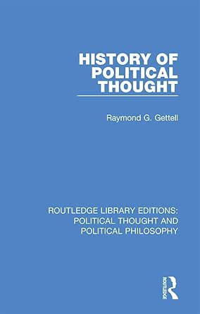 History of Political Thought (Routledge Library Editions: Political ...