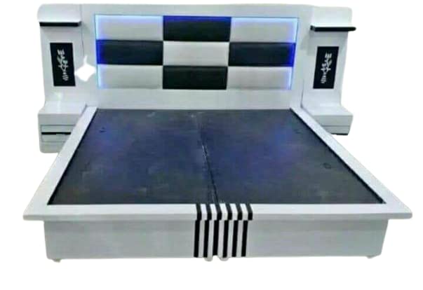 Paras Furniture White King Size Bed : Amazon.in: Home & Kitchen