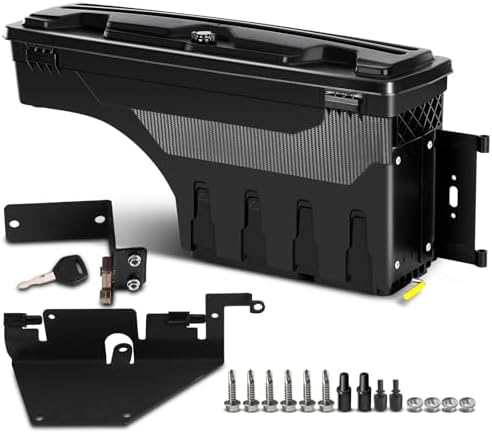 Amazon.com: YHTAUTO Truck Bed Storage Tool box Lockable Compatible with ...