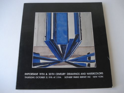 Sale Number 3908 Important 19th & 20th Century Drawings and Watercolors ...