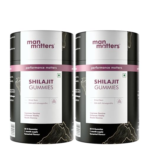 Man Matters Shilajit Gummies With Pure Himalayan Shilajit Resin ...