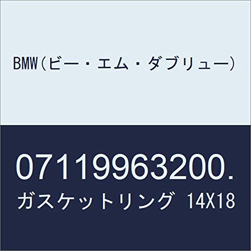Amazon.co.jp: BMW(ビー・エム・ダブリュー) ガスケットリング 14X18 07119963200. : 産業・研究開発用品