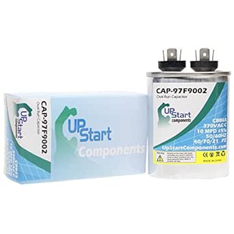 10 MFD 370 Volt Oval Run Capacitor Replacement for Goodman/Janitrol ...