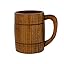 Amazon | 165ML マグカップ タンブラー ビール ジュース カップ茶木製バレル マグナツメ木 1X 旅行耐久カップ手作りガラス & ボトル 大人 用 A-40 | YJLZNBL ...