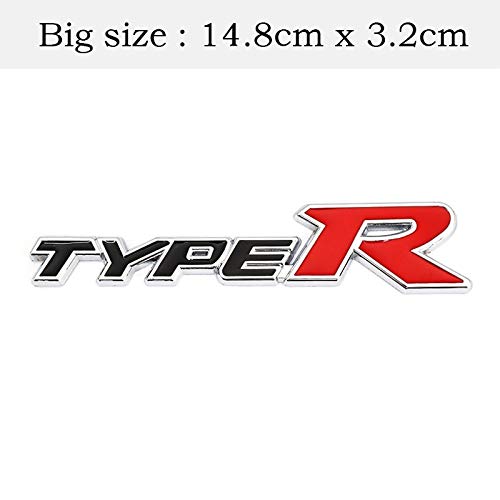 Buy 3D Metal Car Front Grille Auto Emblem Badge Decals for Type R ...