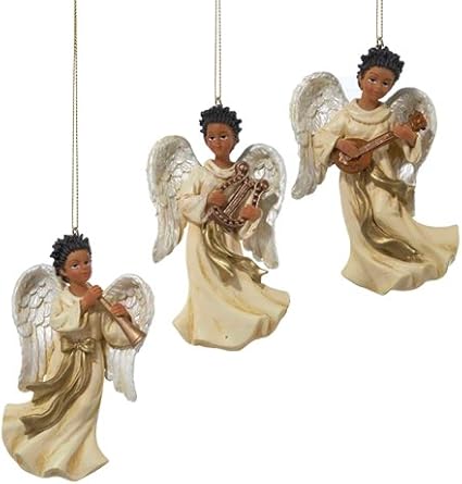 Black Angels - Christmas Tree Ornaments : Amazon.co.uk: Home & Kitchen