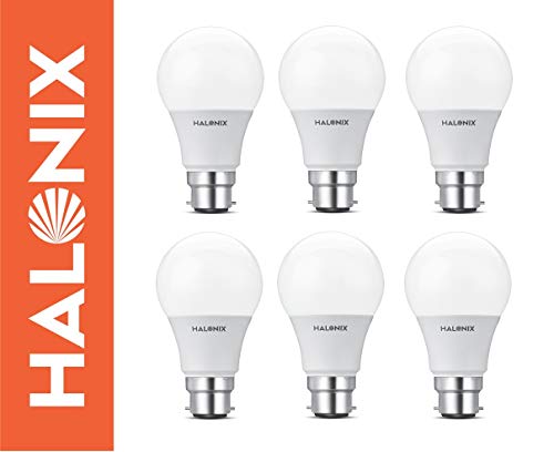 Halonix 9W B22 LED Cool White Bulb, Pack of 6, (F5BMM4W0040040000 ...