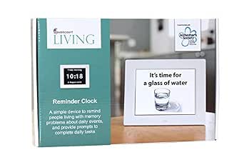 Ravencourt Living Rosebud White Reminder Clock ¦ Easy To Read 8 ...