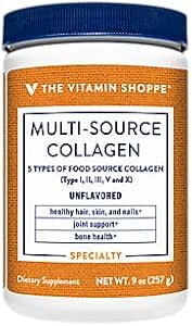 Amazon.com: The Vitamin Shoppe Multi-Source Collagen Powder - 5 Types of Collagen to Support ...