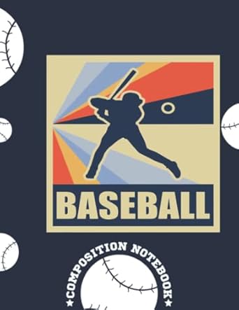 Amazon.com: Baseball Pitcher Vintage Composition Notebook: Baseball ...