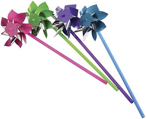 Amazon.com: U.S. Toy Plastic Pinwheels, Assorted Colors (Lot of 12 ...