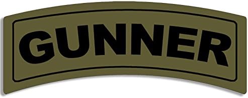 Amazon.com - Green Gunner Tab Shaped Sticker (Army Military (2.5 x 6 ...
