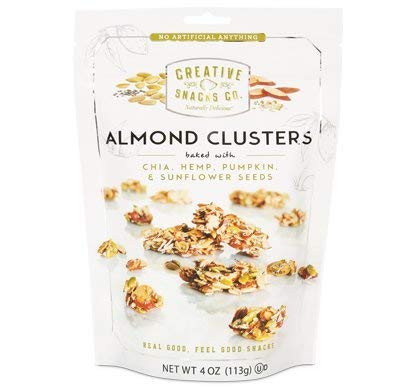 Amazon.com: Creative Snacks, Almond Clusters, Cashews & Chia, Hemp ...
