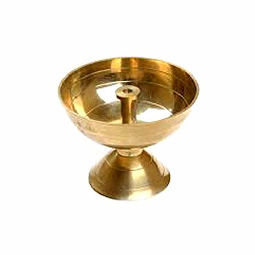 Buy Ankita Gemstones Akhand Jyoti Diya Deepak Jot Oil Brass Lamp for ...