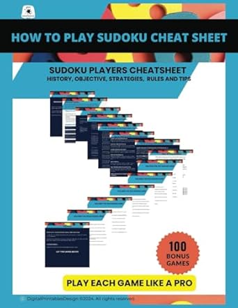 How to Play Sudoku Cheat Sheet: Play Each Game Like A Pro: Corner ...