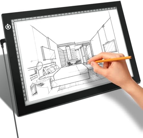 Amazon.com: A4 LED Copy Board Tracing Light Box, Adjustable Brightness ...