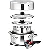 Amazon.com: Magma 7 Piece Gourmet Nesting Stainless Steel Cookware Set ...
