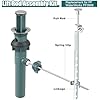 Amazon.com: Enhon 2 Pack Universal Lavatory Pop Up Drain Lift Rod ...