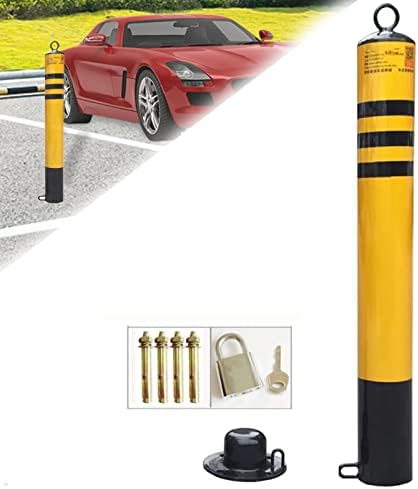 KUANGGE Driveway Round Parking Post, Includes Locks and Bolts, Parking ...