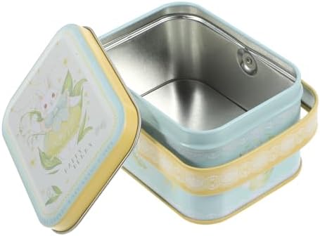 Amazon.com: Cookie Tin Cute Strawberry Candy Tin Container Empty Metal ...