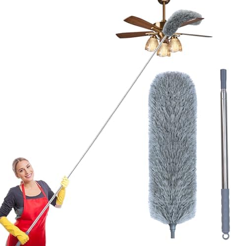 Amazon.com: Microfiber Feather Duster with Extendable Pole, 100-inch ...
