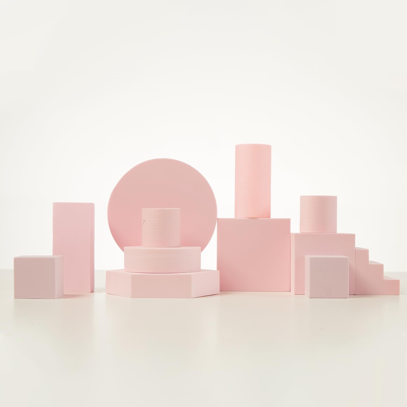 Amazon.com: EOAJAFOU 12PCS Pink Product Photography Photo Props Hard ...