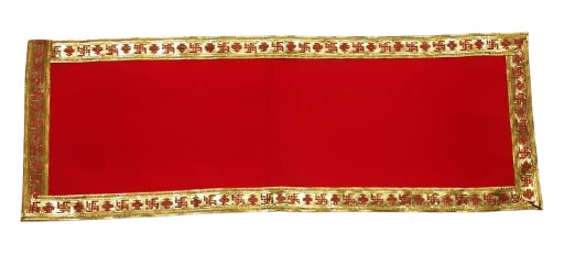 Salvus APP SOLUTIONS Handcrafted Fabric Red Color Asan Cloth/God Idols ...