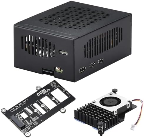Amazon.com: GeeekPi Metal Case with N04 PCIe M.2 Key-M NVMe SSD PCIe ...