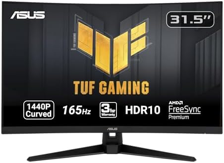 Amazon.com: TITAN ARMY 32" Curved Gaming Monitor, 2k 1440p 144Hz ...