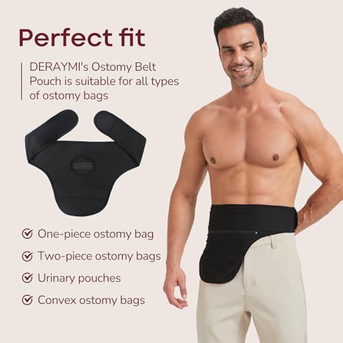 DERAYMI Ostomy Belt, Stealth Belt for Ostomy Bag Men and Women ...