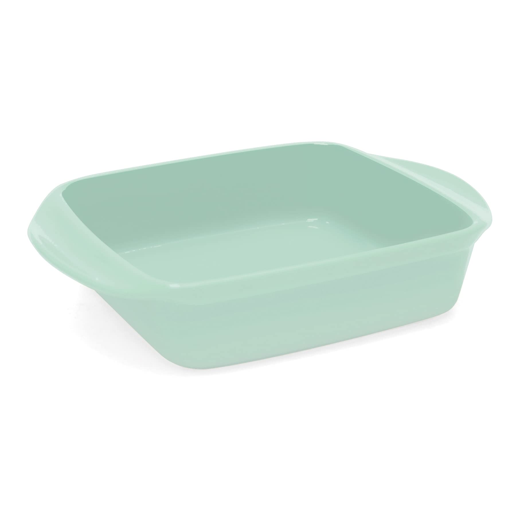 Snapklik.com : Chantal Classic 8 Inch Ceramic Square Baker, 2 Quart, Sage Green