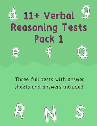 11+ Verbal Reasoning Test Papers Pack 1: 3 full tests with answer ...
