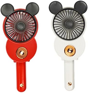 Amazon.com: LACOVIA Cute Mickey Misting Mini Fan, Handheld Portable USB ...