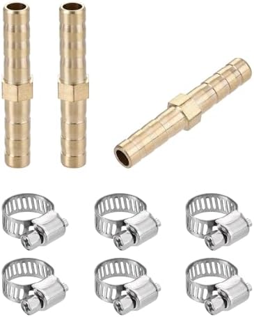 Recogwood 3Pcs 6mm Barb Hose Fitting, Straight Coupler Quick Connectors ...