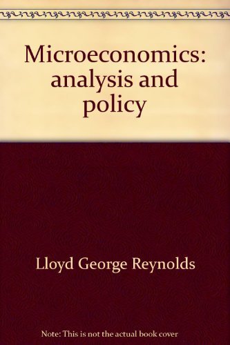 Microeconomics: analysis and policy : Amazon.in: Books