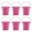 Amazon.com: Colorlaza Small Metal Buckets with Handle 6 Pcs ...
