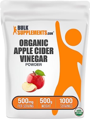 Amazon.com: BulkSupplements.com Organic Apple Cider Vinegar Powder ...