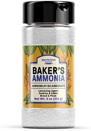 Amazon.com : Unpretentious Baker's Ammonia (8 oz), Ammonium Bicarbonate ...