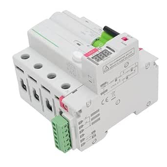YUEHISY Self Reclosing Circuit Breaker 4P A Type, Auto Reset RCD RCCB ...