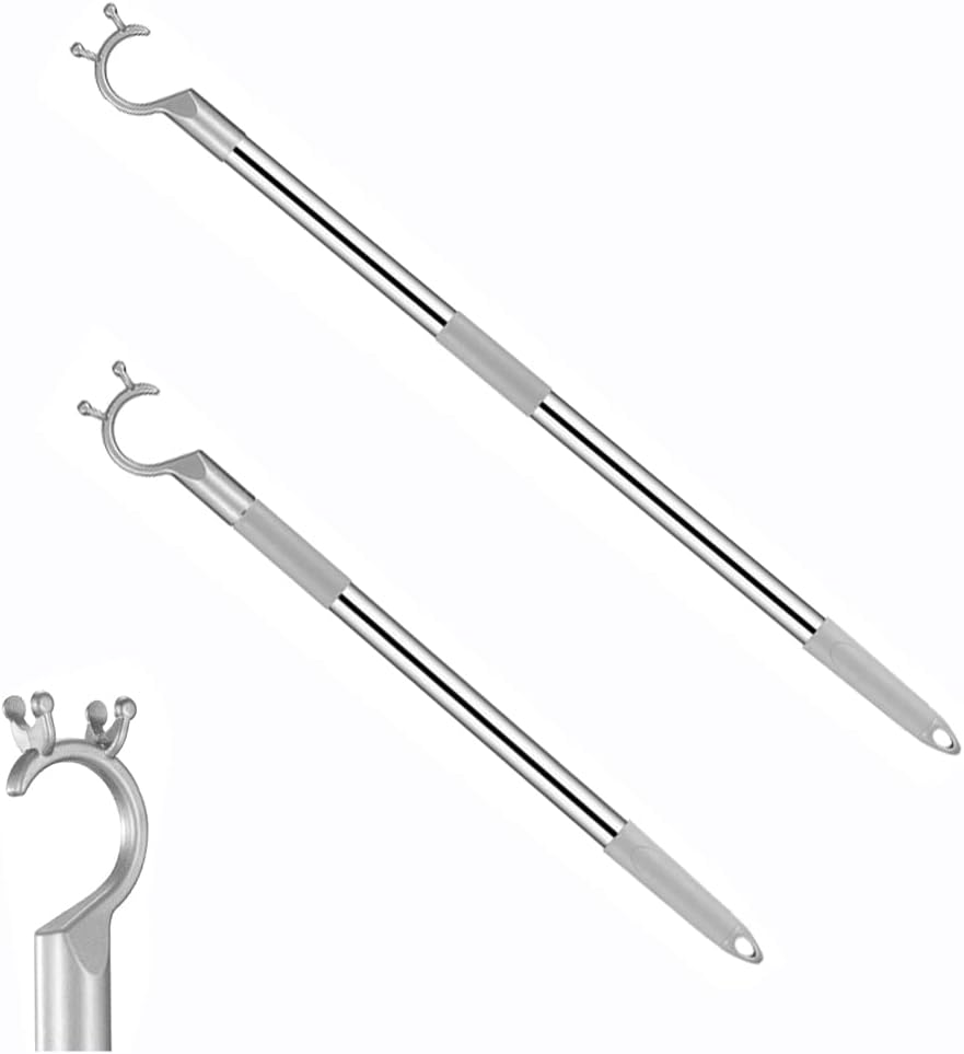 Amazon.com: Closet Hanger Reacher Pole with Aluminum Alloy U-shaped ...
