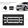 JUSTTOP License Plate Frame Bracket Holder, Anti-Theft Front License ...