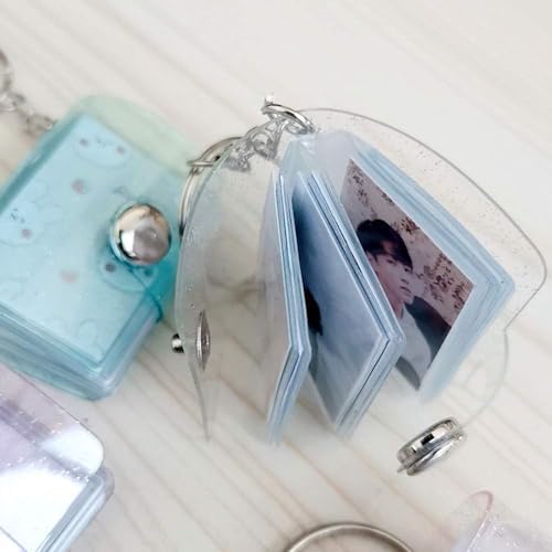 Amazon.com: Clear Mini Photo Album 16 Pockets Mini Photos Holder ...