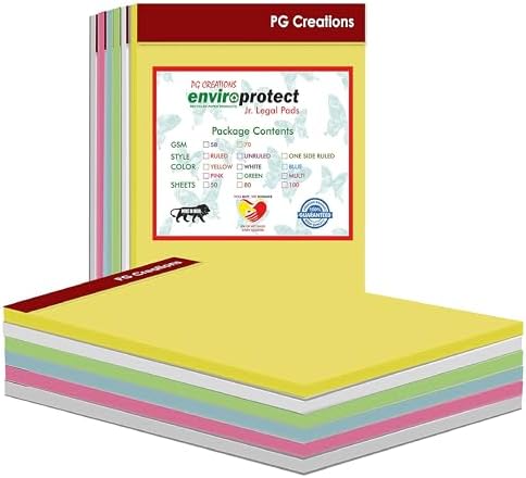 PG Creations Unruled Writing Notepad, A5 Size, 5x8 Inch, Medium Size ...