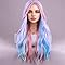 Amazon.com : WTHCOS Hot Pink Magenta Wig - Long Curly Wavy Hair Wigs ...