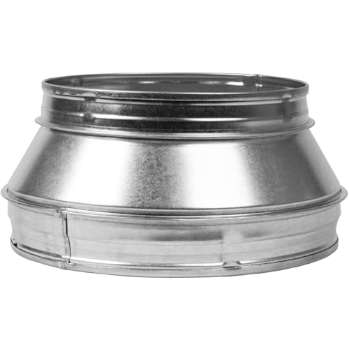 Snapklik.com : HVAC OV 10 To 8 Inch Round Duct Reducer - Galvanized ...