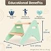 Amazon.com: B. toys – Step Stool for Kids – Wooden Stepping Stool ...