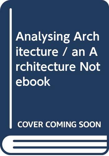 Pack of 2 books for Bath University: Analysing Architecture & An ...