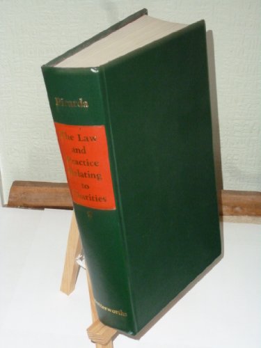『Law and Practice Relating to Charities』｜感想・レビュー - 読書メーター