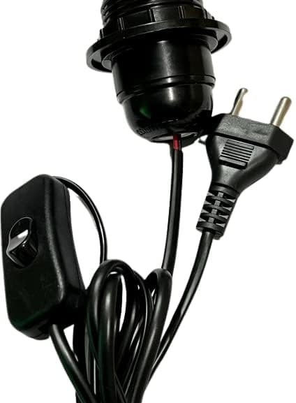 Homenique E27 2-Pin Plug-In Light Fitting Hanging lantern cord with ...